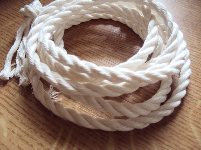 Flax linen string cord - Accessories - Ropes - Linen bleached rope 6 mm ...